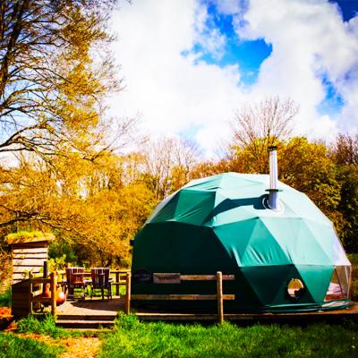 Китай Hemispherical Hotel Living Geodesic Dome Tent For Outdoor Camping продается