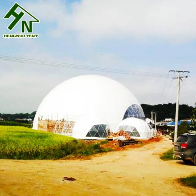 Cina Diameter 8m 10m Igloo Round Dome Tent With Bathroom And Kitchen Hard Structure in vendita