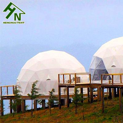 Cina Diameter 8m 10m Igloo Round Dome Tent With Bathroom And Kitchen Hard Structure in vendita