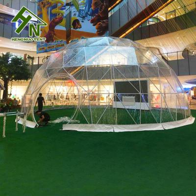 中国 Big 13m Clear Pvc Geodesic Dome Tent For Event Garden 販売のため