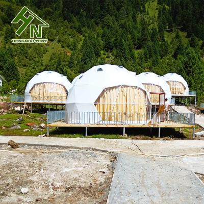 中国 白い熱いすくいの電流を通された管党ドームのテントの雪の負荷 75KG/SQM 販売のため