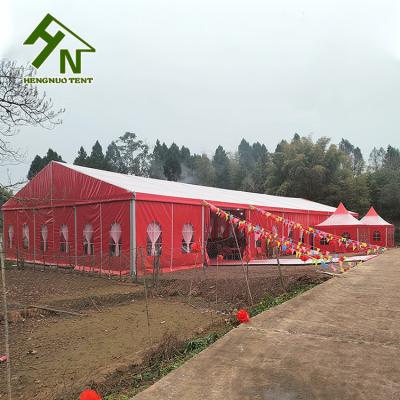 Cina Tenda di alluminio della tenda foranea di nozze della pagina del tessuto rosso 20x30m all'aperto del PVC in vendita