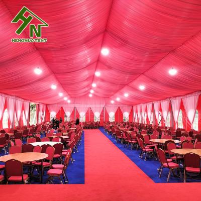 Cina Tenda foranea variopinta rossa di alluminio di nozze della tenda 10x30m della struttura di 300 persone grande in vendita