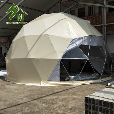 Cina Piccola Geo tenda gialla blu bianca della cupola di 2 persone per vivere multi funzionale in vendita