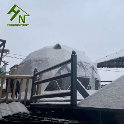 China Inflatable Geodesic Dome Tent Camping Igloo Geodesic Dome Tent Install On The Snow en venta
