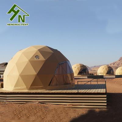 Cina Inflatable Geodesic Dome Tent Camping Igloo Geodesic Dome Tent Install On The Snow in vendita