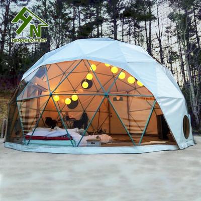 Cina Inflatable Geodesic Dome Tent Camping Igloo Geodesic Dome Tent Install On The Snow in vendita