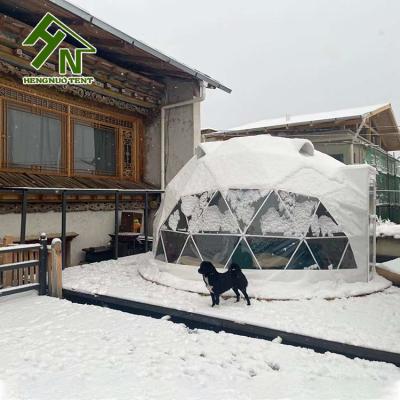 Cina Small Dome Tent Camping Igloo Geodesic Dome Tent Install On The Snow in vendita