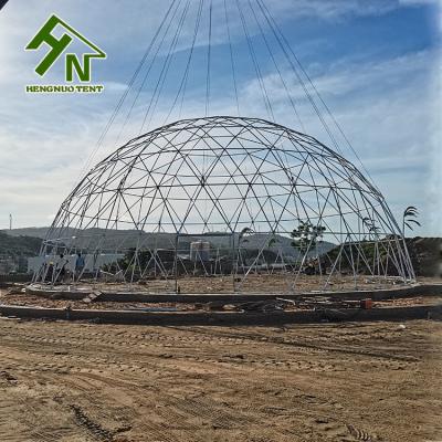 Cina bovindo della doppia porta di vetro della tenda della cupola geodetica di 8m chiaro per l'evento in vendita