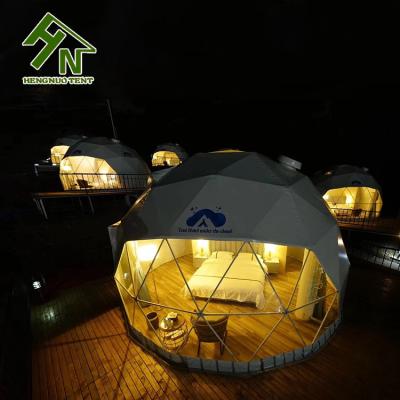 Cina Resistenza UV della piccola tenda della cupola geodetica di 4 persone per i lanci di prodotto in vendita