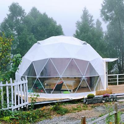 China Barraca ISO9001 branco da abóbada Geodesic do diâmetro 6m do hotel para 2 pessoas à venda