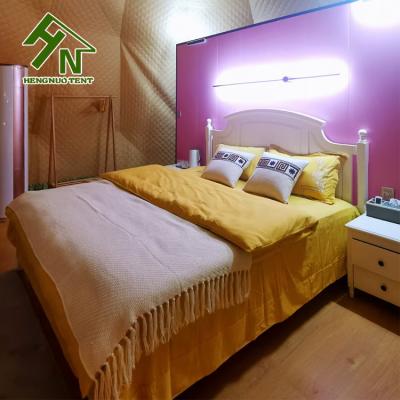 Cina Tenda ISO9001 bianco della cupola geodetica del diametro 6m dell'hotel per 2 persone in vendita