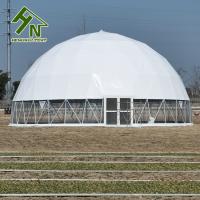 China 2 Ventilation Window Igloo Dome Tent 15m Diameter Exhibition Transparent for sale