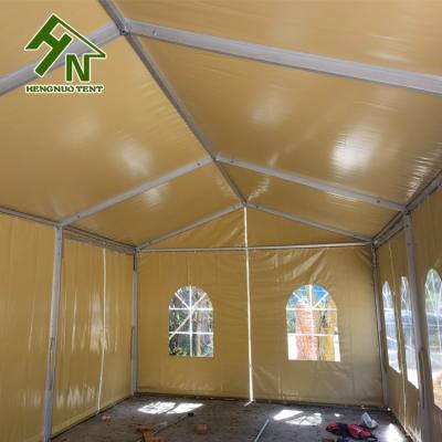Cina Ha espulso duro tenda gialla all'aperto dello SGS del baldacchino di alluminio resistente la grande in vendita