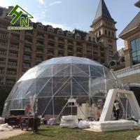 China Customized Size Transparent Geodesic Dome Tent Platsic Bubble Igloo for sale