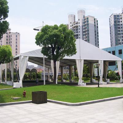 中国 アルミニウム フレーム50x100のテントの明確なスパン ポリ塩化ビニールの結婚式のでき事党玄関ひさし 販売のため