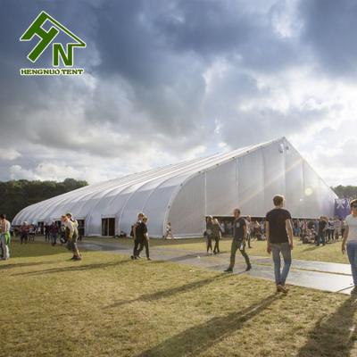 China Aangepaste Gebogen Grote Modulaire het Aluminiumstructuur van de Gebeurtenistent voor Openluchttentoonstelling Te koop