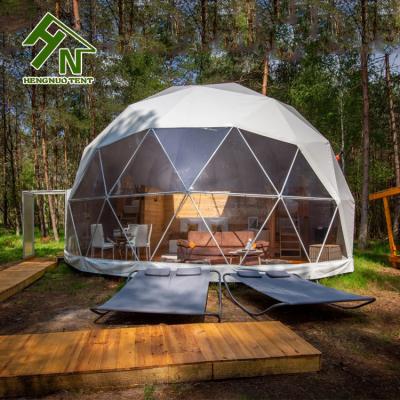 Cina Grande 4 persone Glamping tenda all'aperto della cupola del diametro 9m in foresta in vendita
