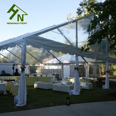 China Casarse la tienda de aluminio de la prueba de fuego del marco de la carpa del PVC de Clearspan en venta