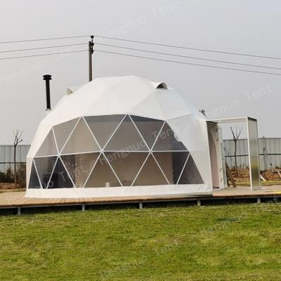 Cina tenda di campeggio geodetica del PVC del deserto di 6m del tessuto di Glamping della cupola gialla della tenda in vendita