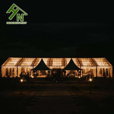 Cina stile all'aperto della Croazia della tenda della tenda foranea di nozze del tetto di 20x35m chiaro per 500 Seaters in vendita