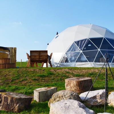 Cina Tenda d'acciaio di campeggio di lusso della cupola geodetica della metropolitana di colore bianco di evento da vendere in vendita