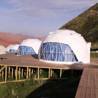 Cina tenda geodetica 2 della cupola di pop-up di 6m alla finestra di vetro di capacità di 6 persone in vendita