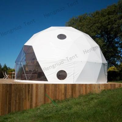 Cina Metà a prova di fuoco della tenda della cupola geodetica della tela del PVC intorno alla tenda della bolla di Glamping in vendita