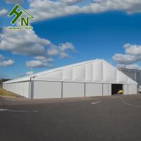 China 20x40m Side Height 4m Outdoor Warehouse Tents Solid Wall Storage Canopy for sale
