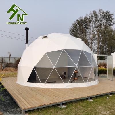Cina Tenda impermeabile della cupola geodetica con la vita all'aperto Glamping del fan solare in vendita