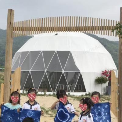 中国 15mの半分球の測地線の大きいドームのテント大きい湾の明確な窓Yurt 販売のため