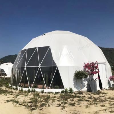 中国 15mの半分球の測地線の大きいドームのテント大きい湾の明確な窓Yurt 販売のため