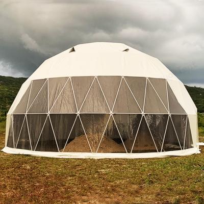 中国 15mの半分球の測地線の大きいドームのテント大きい湾の明確な窓Yurt 販売のため