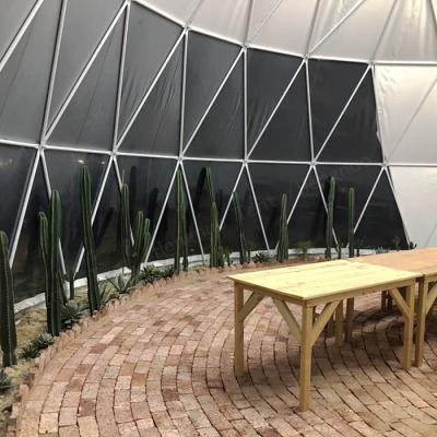 中国 15mの半分球の測地線の大きいドームのテント大きい湾の明確な窓Yurt 販売のため