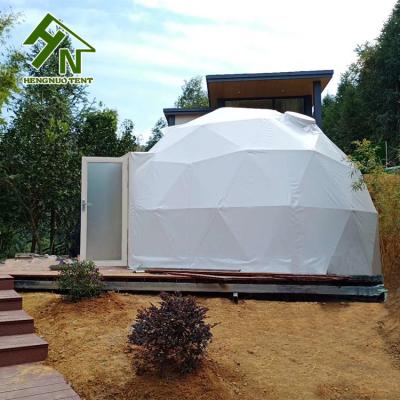 Cina tenda impermeabile dell'iglù di pop-up dell'hotel di famiglia della persona della tenda 4 della cupola di Geo del diametro di 6m in vendita