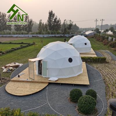 Cina tenda impermeabile dell'iglù di pop-up dell'hotel di famiglia della persona della tenda 4 della cupola di Geo del diametro di 6m in vendita