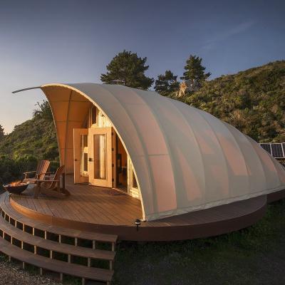 China Centro turístico galvanizado fuerte de lujo de Glamping Shell Shape Hotel Tent For de la estructura de acero del estilo popular en venta