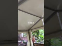 Il tendone per cerimonie in PVC giallo presenta una tenda a forma di 48 m di distanza dalla baia
