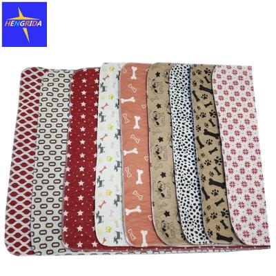 China 3-layer PVC Backing New Printing Waterproof Pet Pad Training Pads Puppy Dog Urine Absorbing Mats for sale