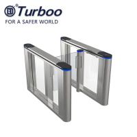 China High Security Swing Turnstile Barrier Fully Automatic Access Control With QR Code Reader for sale