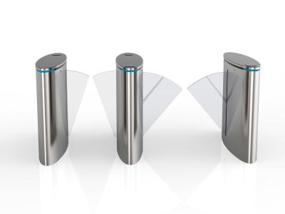China Telescopic Acrylic Flap Barrier Turnstile Gate Access Control Systems With Elegant Design for sale