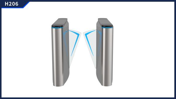 Brushed Movement of Flap Barrier Gate Turnstile Access Control Stainless Steel