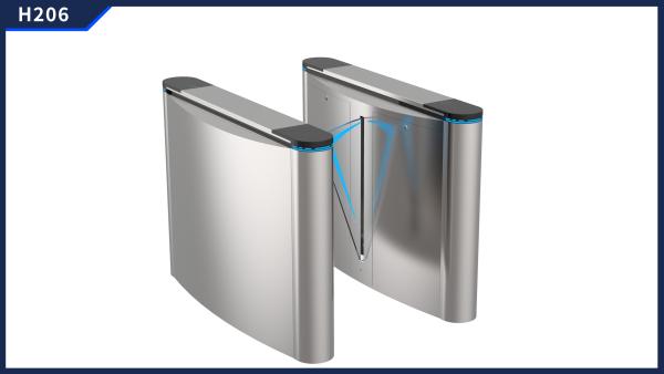 Brushed Movement of Flap Barrier Gate Turnstile Access Control Stainless Steel