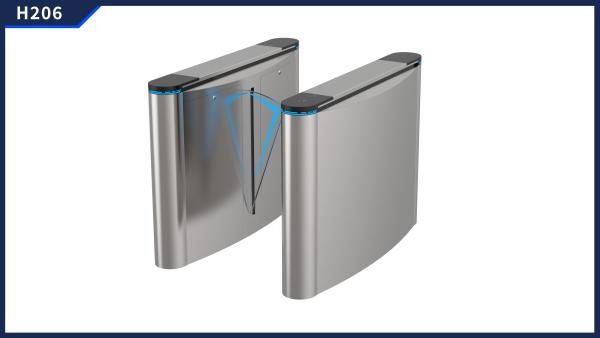 Brushed Movement of Flap Barrier Gate Turnstile Access Control Stainless Steel