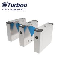 China Fingerprint Flap Barrier Gate / Entrance Barrier Systems Auto Reset Function for sale