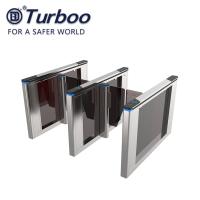 China Optical Swing Barrier Gate , Fingerprint Controlled Access Turnstiles Security Gate for sale