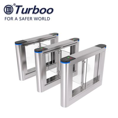 China Security Control de Acceso-Pederstrain Flap barrier Gate-QR Code-community entrance-Colecionador de cartões-RFID/QR Code for sale
