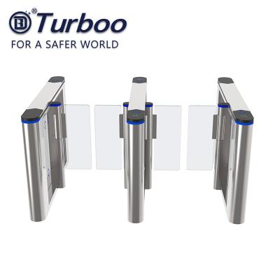 China Electronic Swing Gate Turnstile With Pedestrian Access Tourniquet Turnstyle Paddle Gate for sale