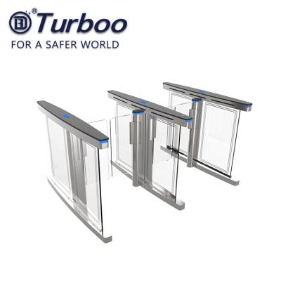 China Office Building Turnstiles Small Size Optical Turnstiles Swing Barrier Gate for sale