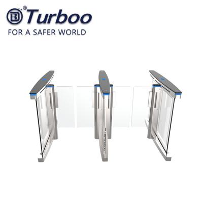 China Office Building Turnstiles Small Size Optical Turnstiles Swing Barrier Gate for sale